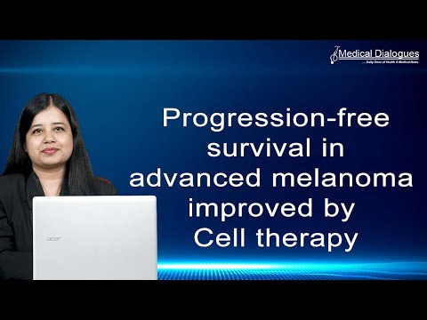 Progression free survival in advanced melanoma improved by Cell therapy