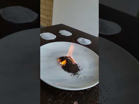 My TEA Bags Are VERY FLAMMABLE!Burns for A Long time!? #shorts
