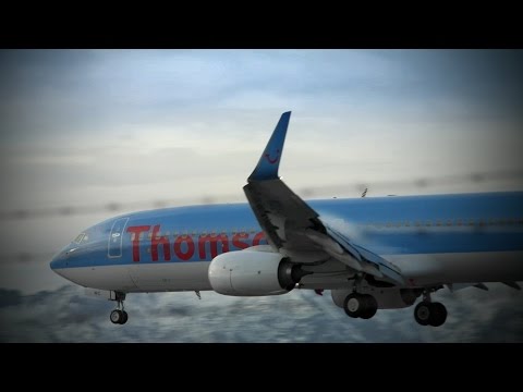 Thomson Airways Boeing 737-8K5(WL) G-TAWC --- Ankunft am Salzburg Airport (Full HD)