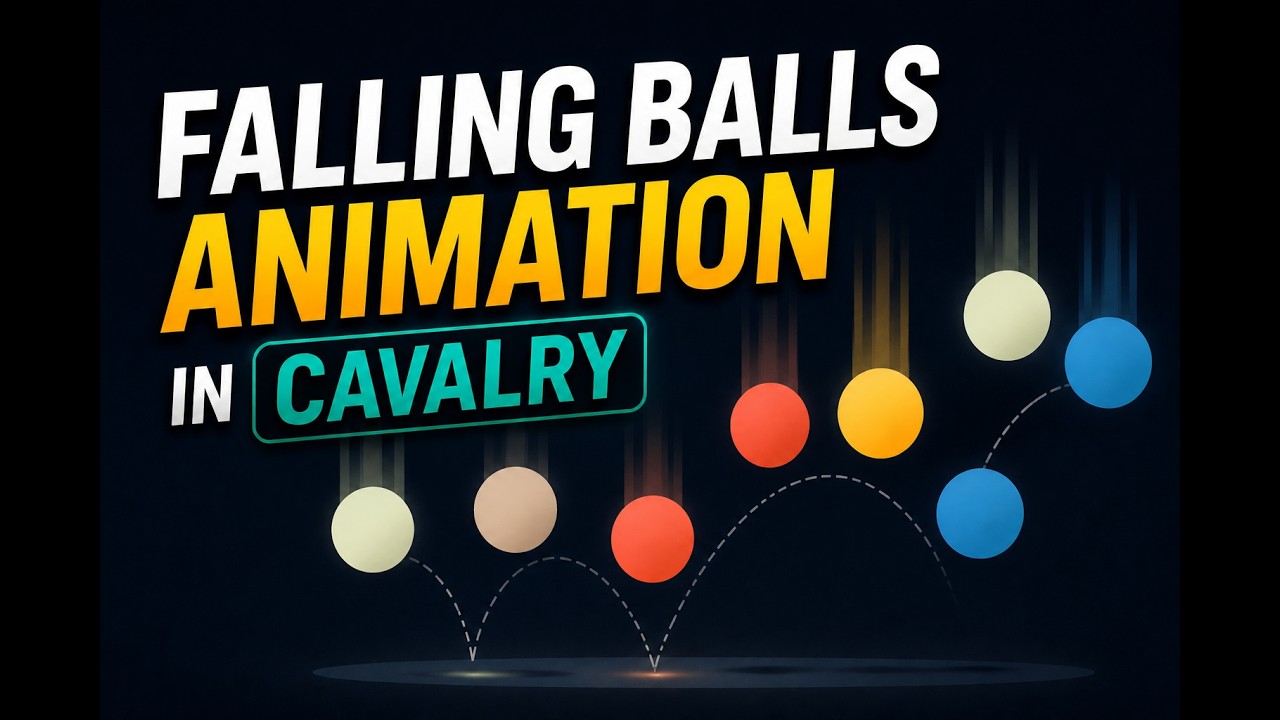 Cavalry tutorial: Falling balls animation with Forge Dynamics