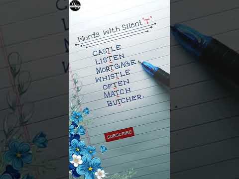 T silent words in English