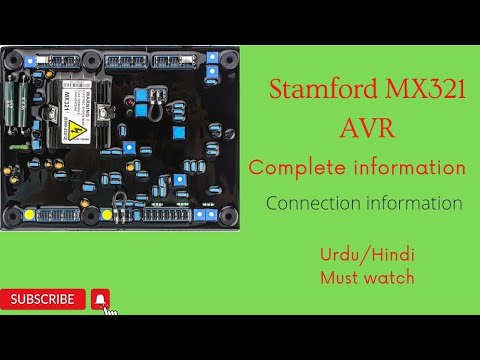 Stamford AVR MX321 connection detail and complete overview.Online