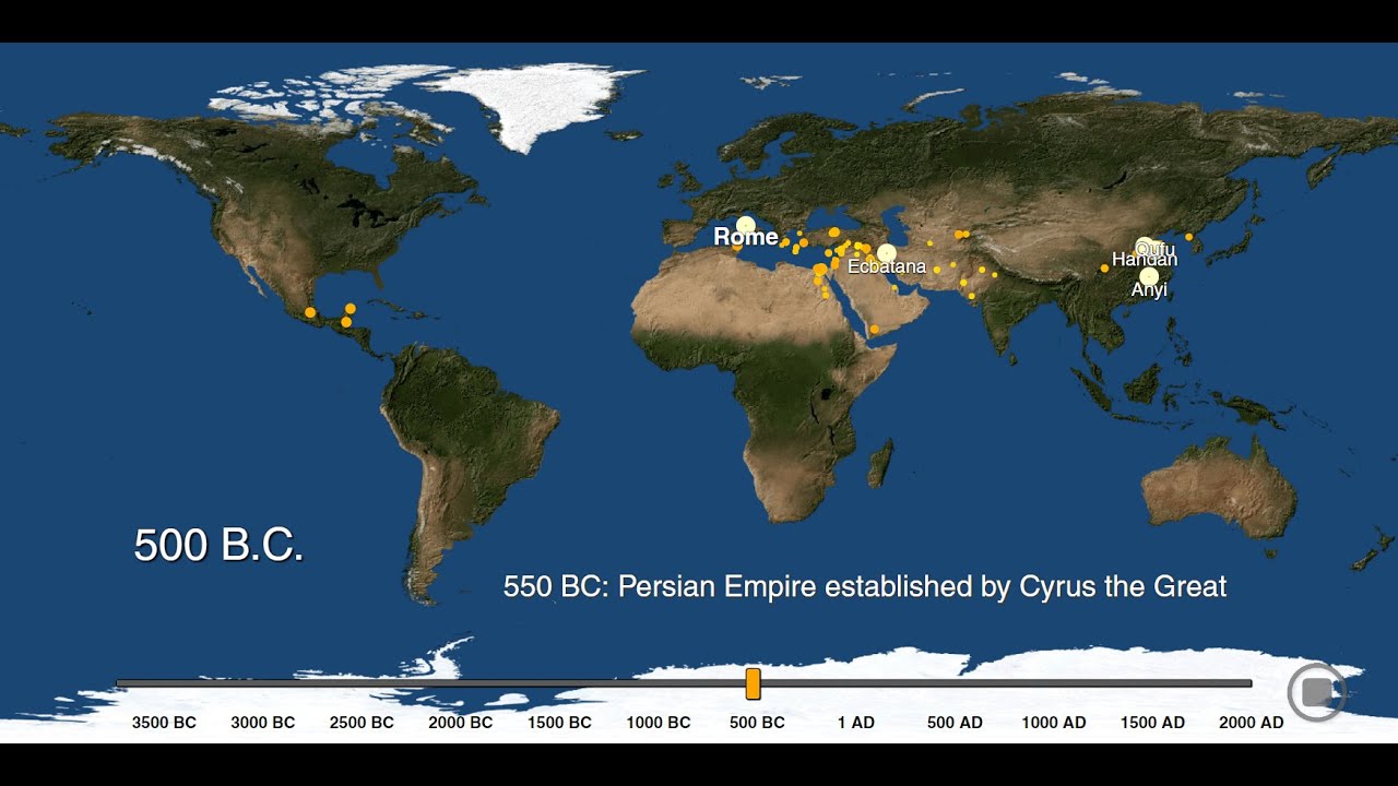 Visualizing the History of World Urbanization, 3700 BC to 2000 AD