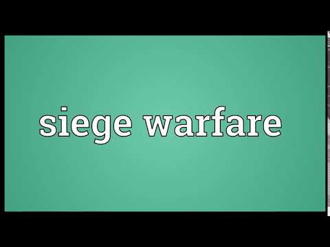 Siege warfare Meaning | Wordogram