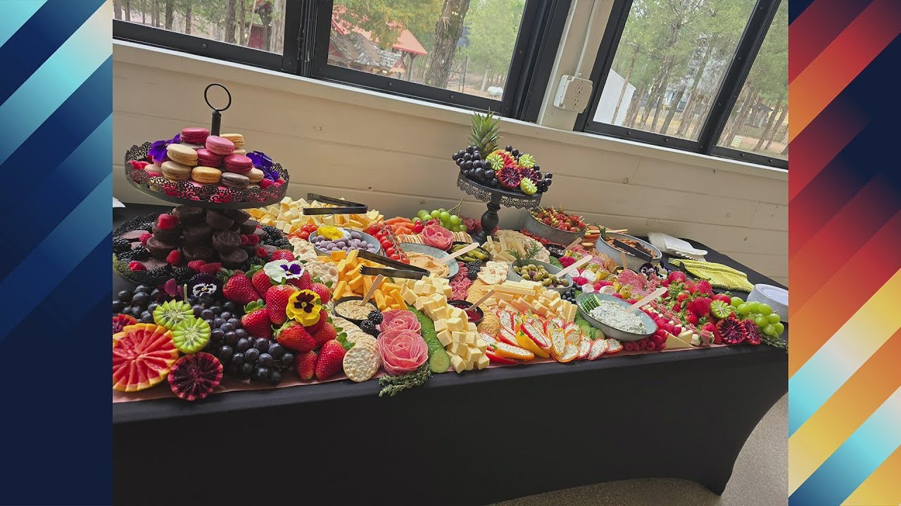 Mothers Day Charcuterie Board With Edible Art