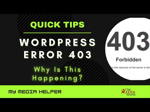 How To Correct WordPress Forbidden Error 403