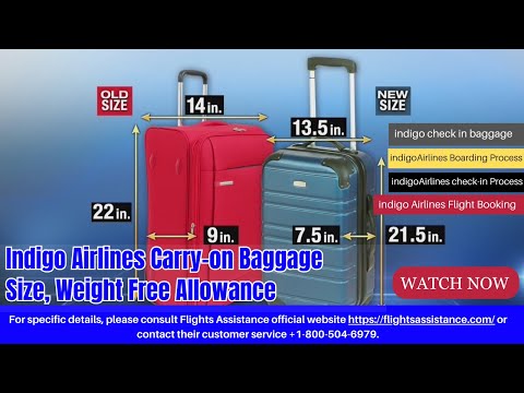 Indigo Airlines Carry-on Baggage Size, Weight Free Allowance || Flight Booking