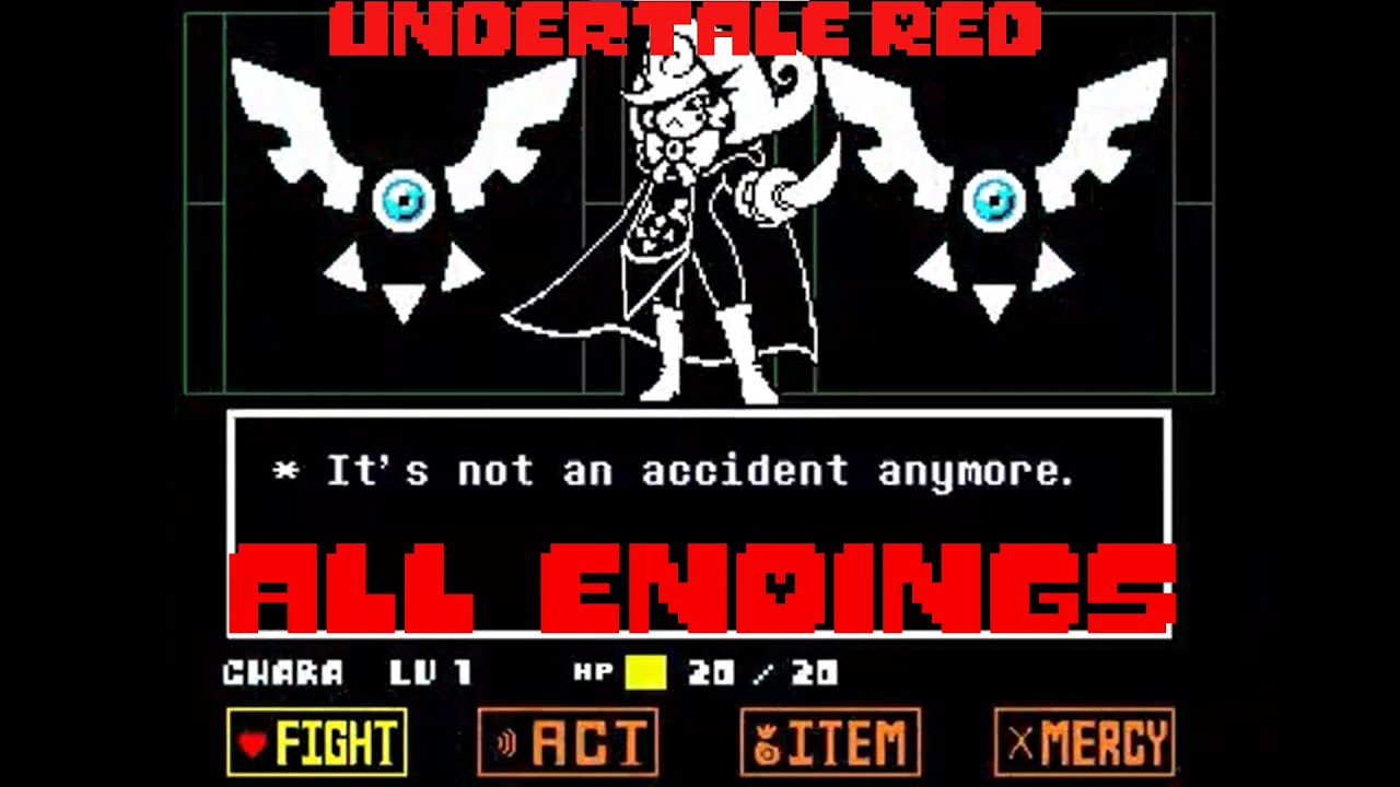 Undertale Red Remake | ALL ENDINGS