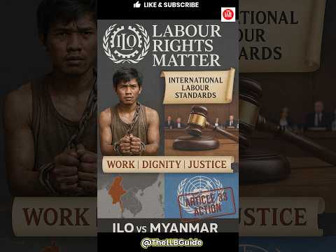 ILO Explained | Forced Labour in Myanmar | International Labour Organization | #LLB Human Rights Law