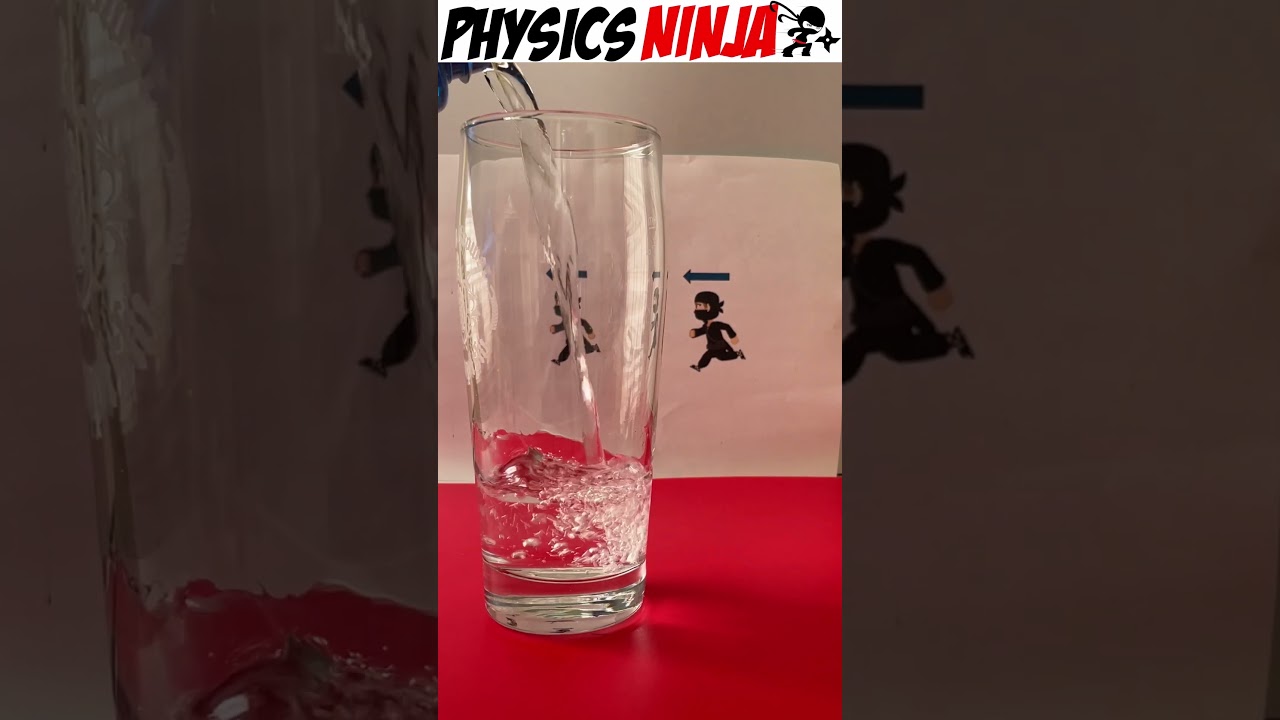 Index of Refraction Demo:  Bending light #physics #experiment  #physicsninja