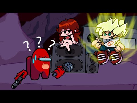 “Impostor but BF and GF are anime weebs” (FNF vs Impostor mod)