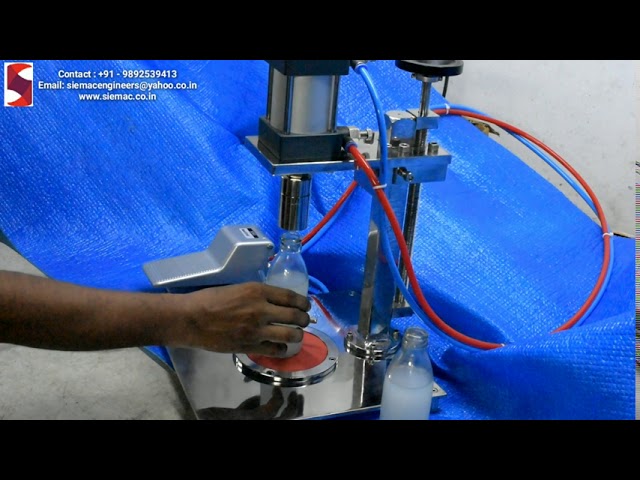 Crown Capping Machine - SIEMAC SS304 Semi Automatic Crown Capping ...