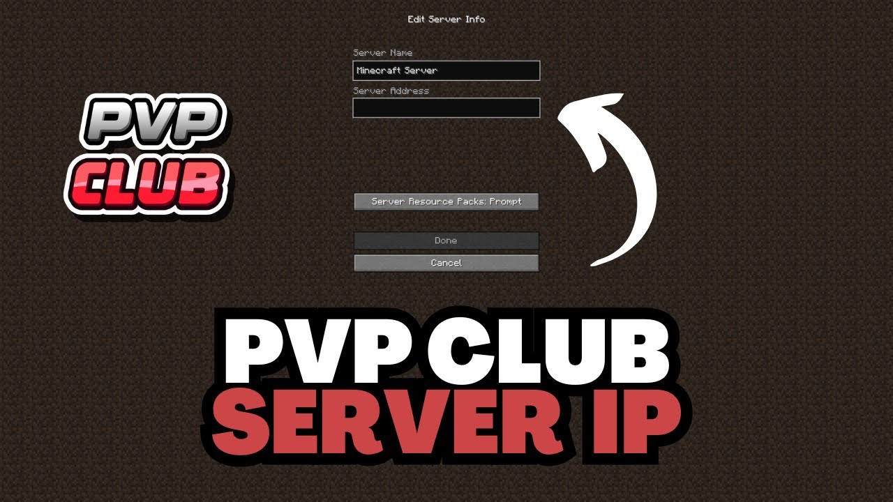 Minecraft PvP Club Server IP Address