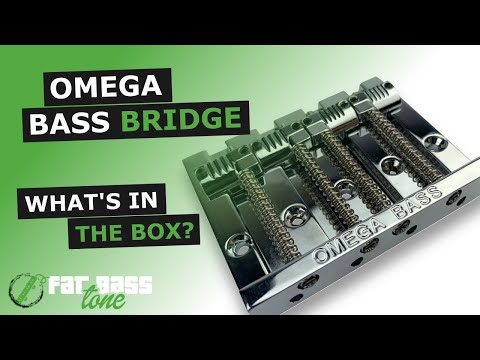 Omega Bass Bridge - Black / Slotted | Reverb