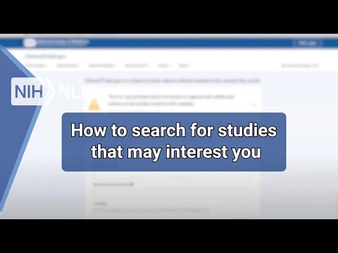 How to Search for Studies That May Interest You