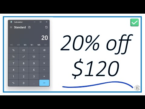 How to Find 20 Percent Off $120 Using a Calculator: Step by Step