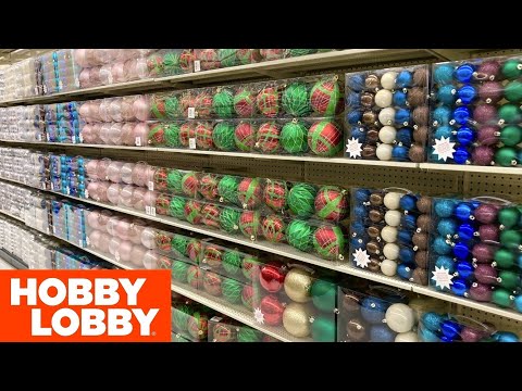 HOBBY LOBBY CHRISTMAS DECORATIONS CHRISTMAS DECOR ORNAMENTS SHOP WITH ME SHOPPING STORE WALK THROUGH