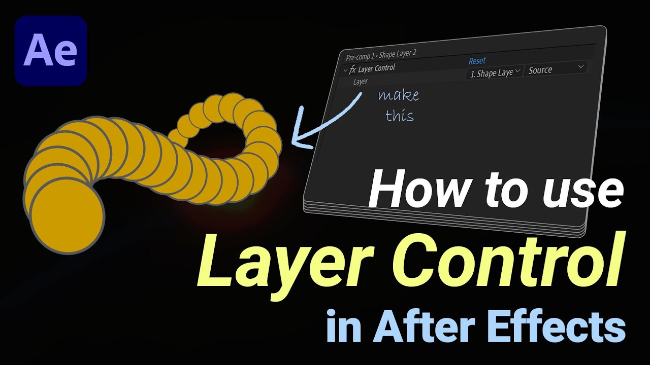 How to use Layer Control in After Effects // After Effects Tutorial