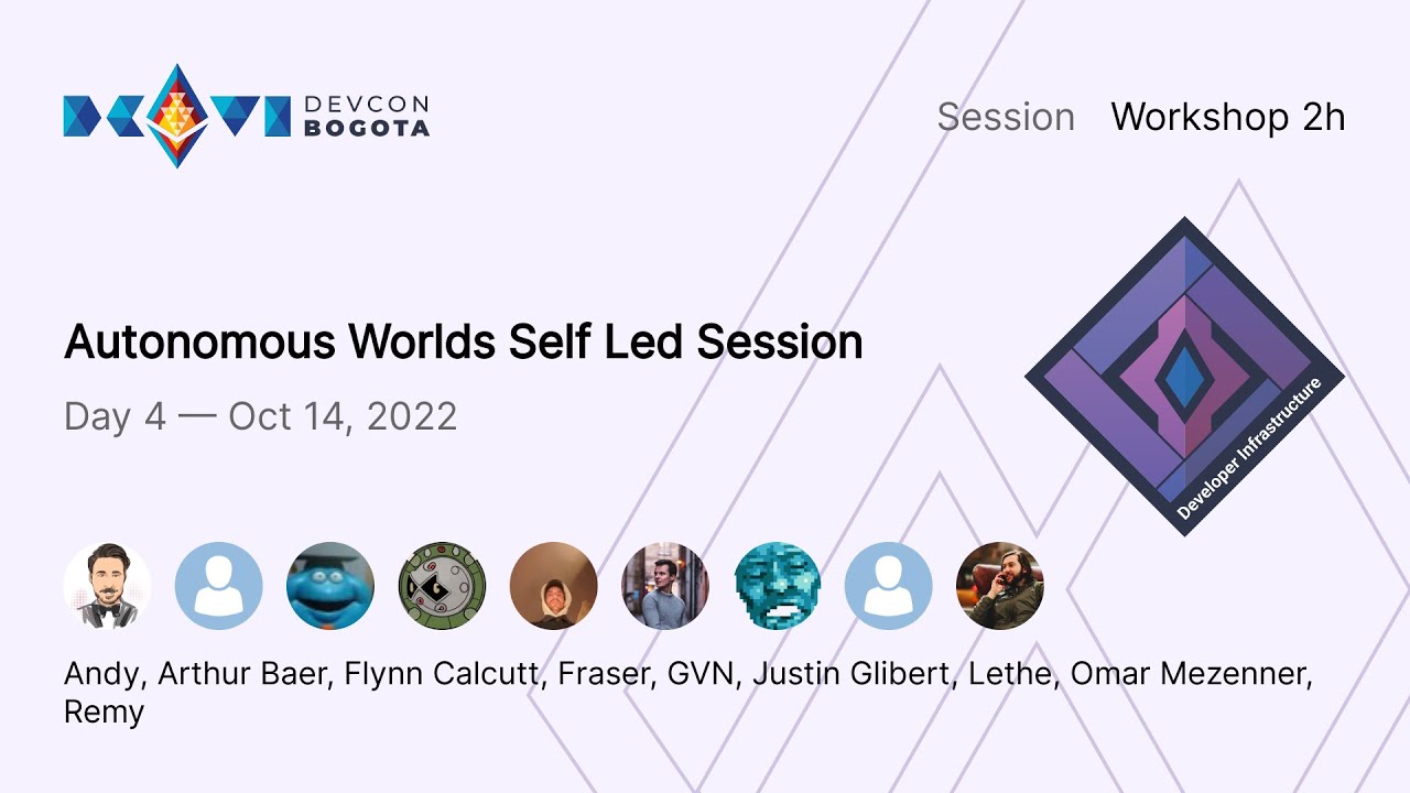 Autonomous Worlds Self Led Session · Devcon Archive: Ethereum Developer Conference
