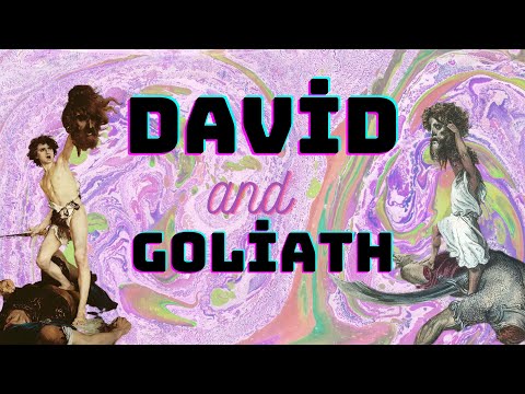 David and Goliath Art Clip