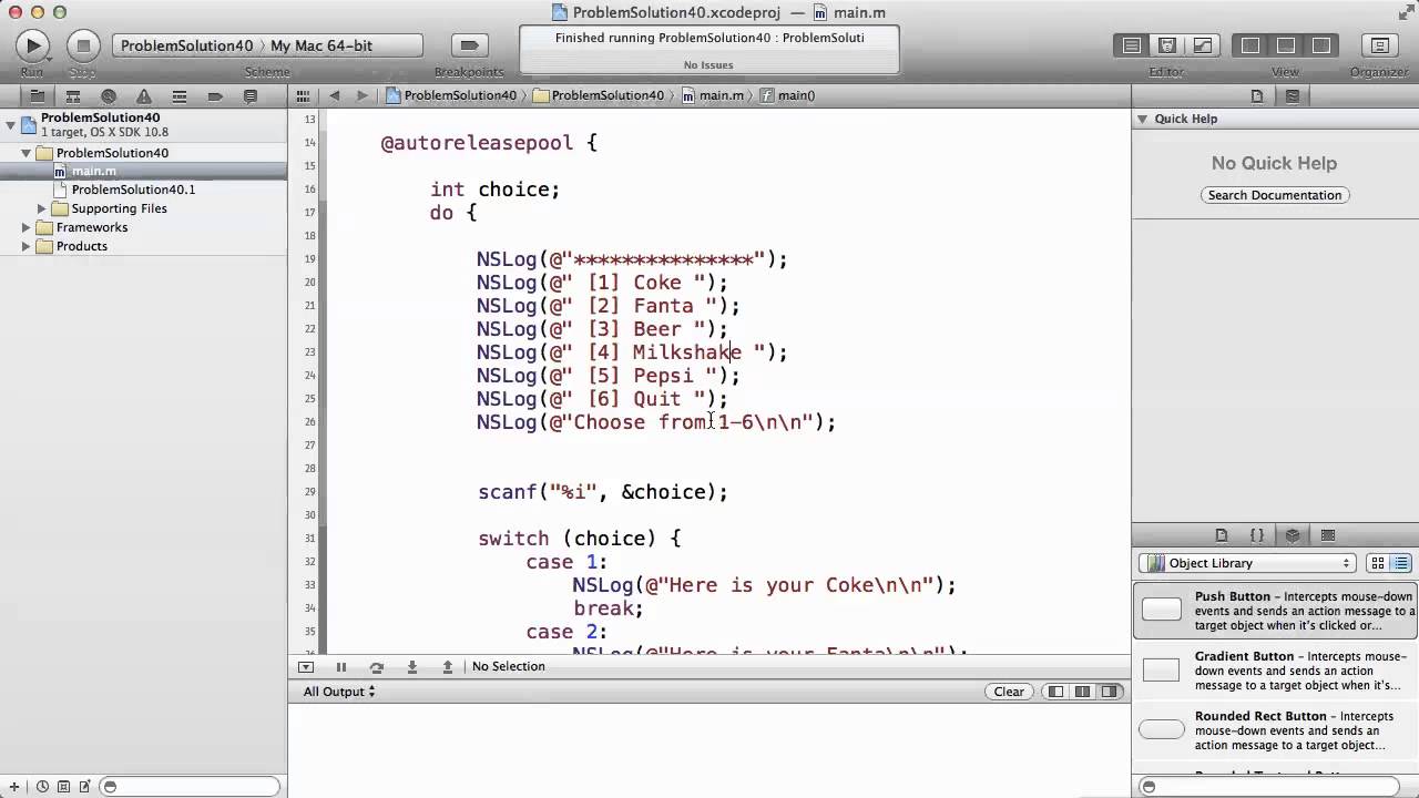 Objective C Tutorials   43   Problem and Solution usind do while loop