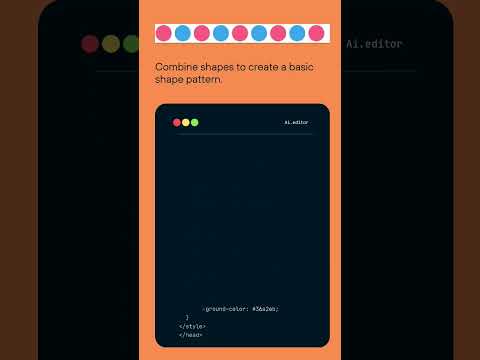 Creating a Basic pattern by circle using HTML/CSS #coding #html #css