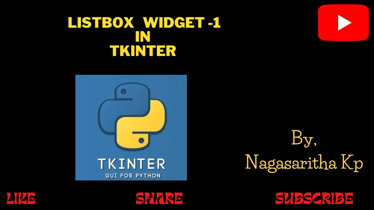 T_26 - LISTBOX WIDGET, inserting elements into Listbox in Tkinter