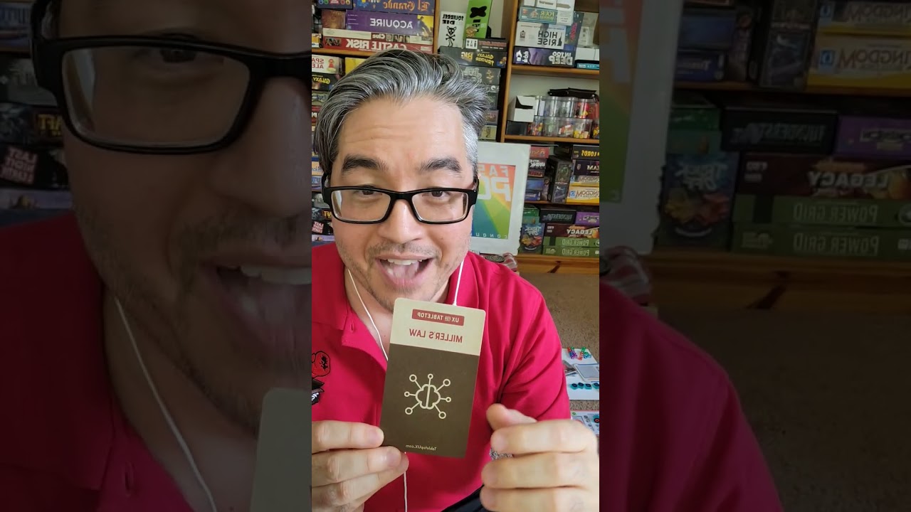 Board Game Design Tip for the Day: Miller's Law #boardgamedesign #boardgame #creative #design