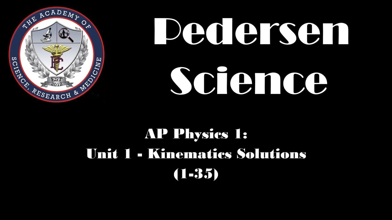Unit 1: Kinematics Solutions (1-35)