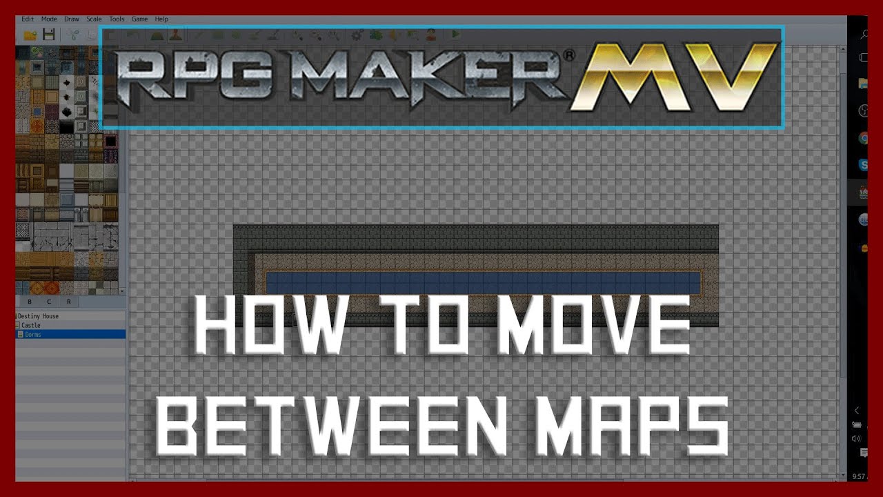 How to Move or Transition Between Maps in RPG Maker MV Tutorial