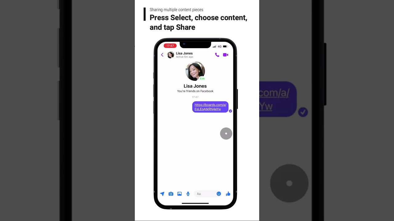 Share Content from the App iOS | Boards App