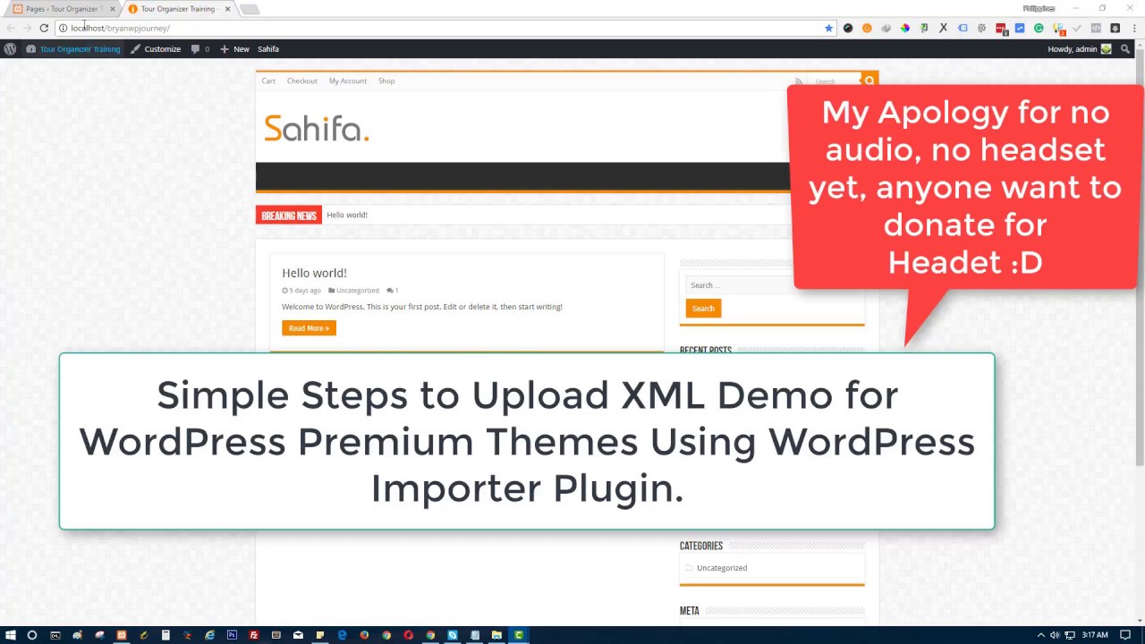 How To Import XML Demo for Your WordPress Theme