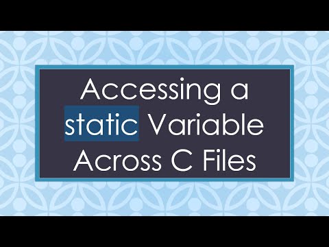 Accessing a static Variable Across C Files