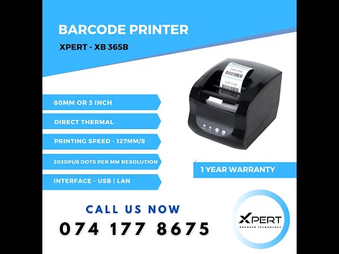 XPERT XB 365B Two In One 80MM Barcode + Reciept printer | Drivers & Printer Installation
