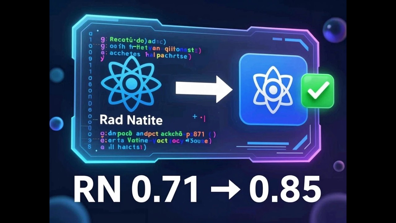 React Native 0.71 → 0.85 Upgrade Guide 🚀 (Step-by-Step Fixes)