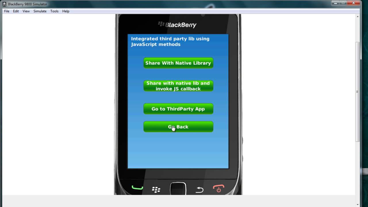 KonyOne Platform 5.0 FFI (Foreign Function Interface for BB)