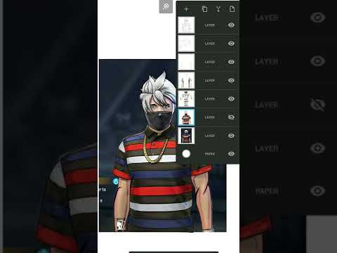 MAKE FREE FIRE MASCOT LOGO ON ANDROID SUBSCRIBE FOR MORE ???????? #shorts #amlit #gfx #illustration