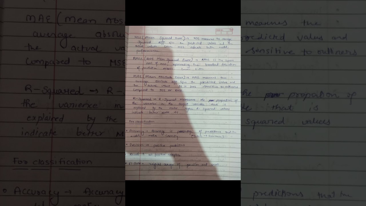 Machine learning unit-1|notes|handwritten #ptu#machine #exam #music #anime #song