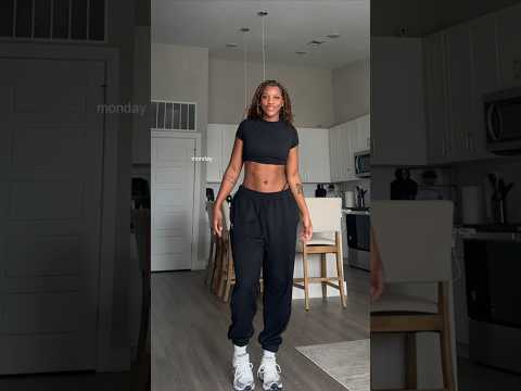 ALL BLACK GYM FIT INSPO 🖤| cute gym ootd, week of gym fits