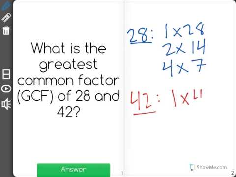 [6.NS.4-1.0] GCF and LCM - Common Core Standard