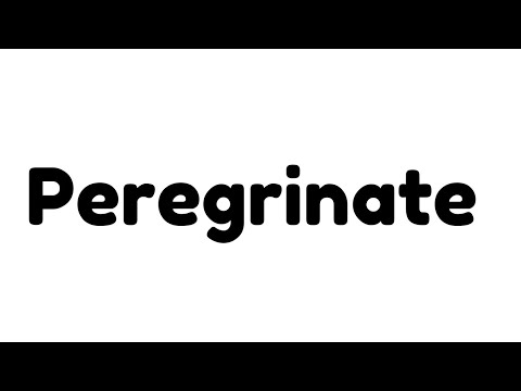 Peregrinate: What Does It Mean to Wander?