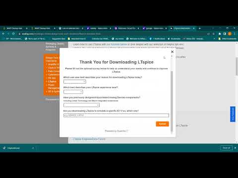 Intro - How to download and Install LTSPICE from the supplier Analog Devices Website