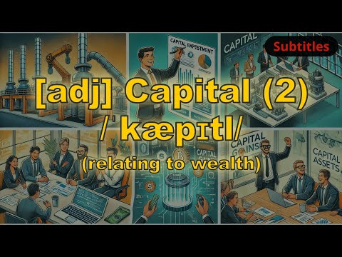 [adj] Capital meaning (relating to wealth) with 5 examples