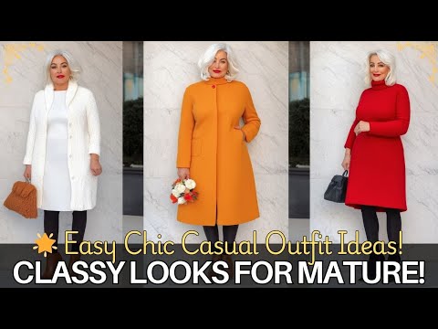 🌟 Easy Chic Casual Outfit Ideas for Women Over 60! 👗 Classy Looks for Mature Women!