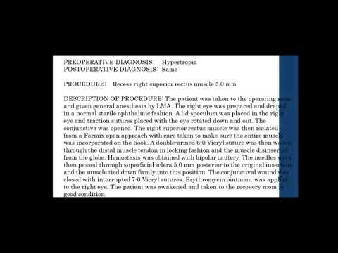 Eye Procedure coded with PCS coding