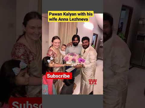 Power Star ⭐ Pawan Kalyan 🔥 with his wife Anna Lezhneva #pawankalyan #powerstar #shorts #viral