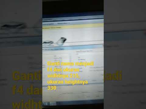 cara menambahkan ukuran F4 di printer fotocopy