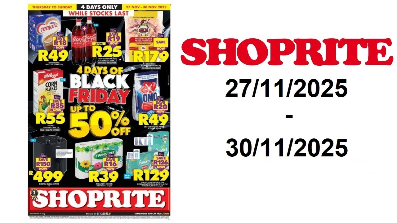 Shoprite specials - Black Friday Gauteng - 27/11/2025 - 30/11/2025