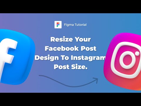 How to resize your Facebook post design to Instagram post size in Figma