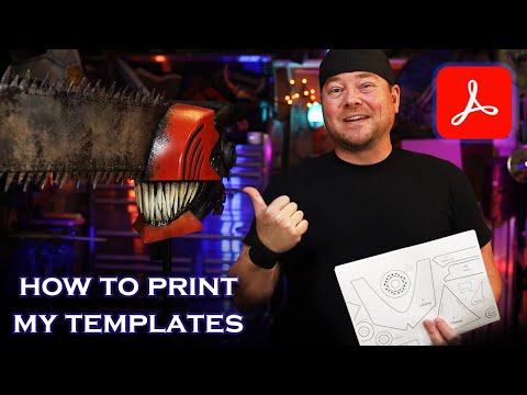How to Print my Free PDF Templates / Patterns - for Foam Cosplay Tutorials